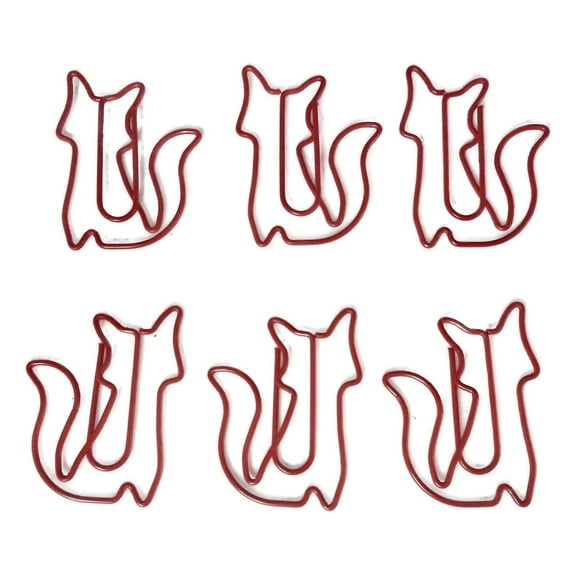 25 Count Black Fish Shaped Paper Clips, Fish Lover Cute Gifts, Office ...