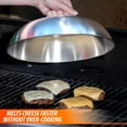 CHEF MASTER Grill Dome Cover, Stainless Steel, Melts Cheese, Food ...