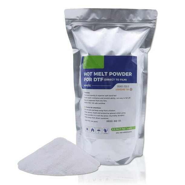 1Kg (2.2lbs) Premium Medium DTF Powder Direct to Film Digital Transfer ...