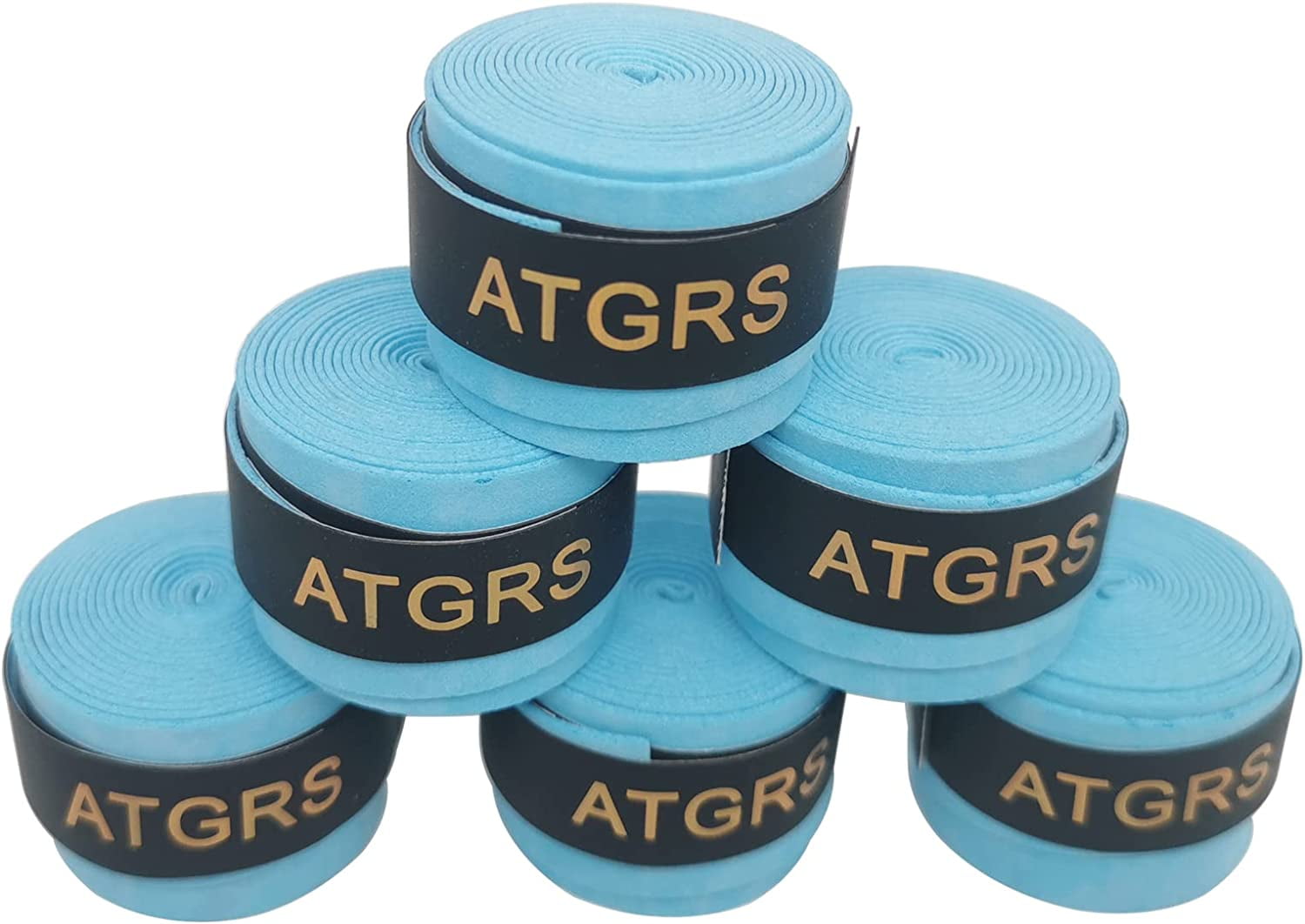 Tennis Racket Grip Tape,6pcs Blue Dry Feel Tennis Grips, Absorbent and ...