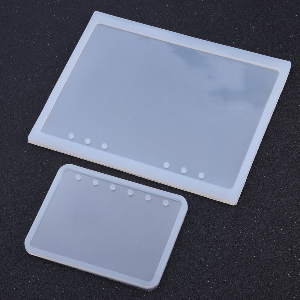 Qiilu 2pcs/set A5 A7 Notebook Shape Silicone Mold for Diy Epoxy Resin ...