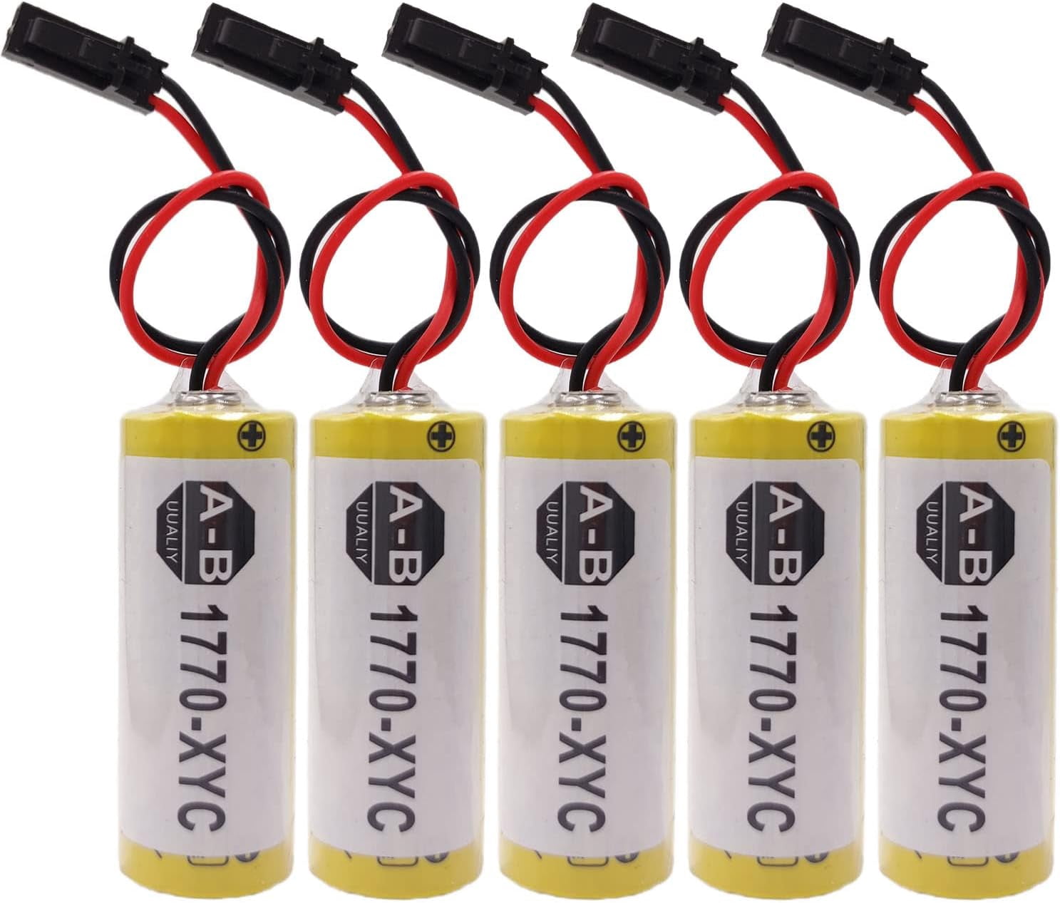 (Pack of 5) 3V 1770-XYC 3V 1800mAh Lithium PLC Battery Replacement for ...
