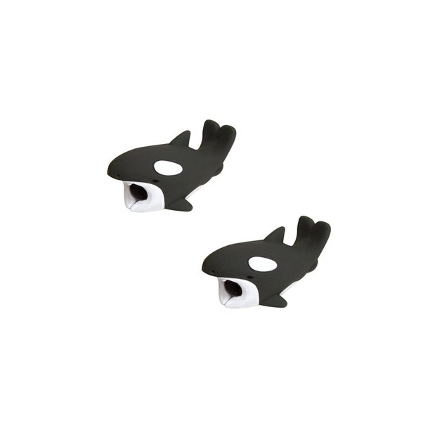 iPhone & Android Lightning Cable Protectors Animal Biters - 2pk Orca ...