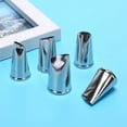 5Pcs/Set Rose Petal Cream Piping Tips Nozzle Cake Pastries Cupcake ...