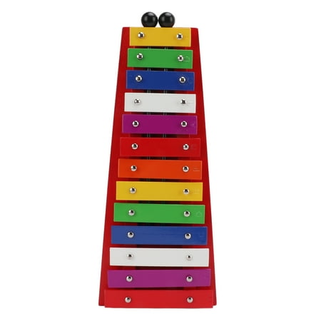 Wooden Glockenspiel,Colorful Xylophone Aluminum Birch Percussion Tones Xylophone Best in Class ...