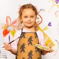 Bigfoot and Pixel Orange Pattern Teens Aprons, Adjustable Neck Strap ...