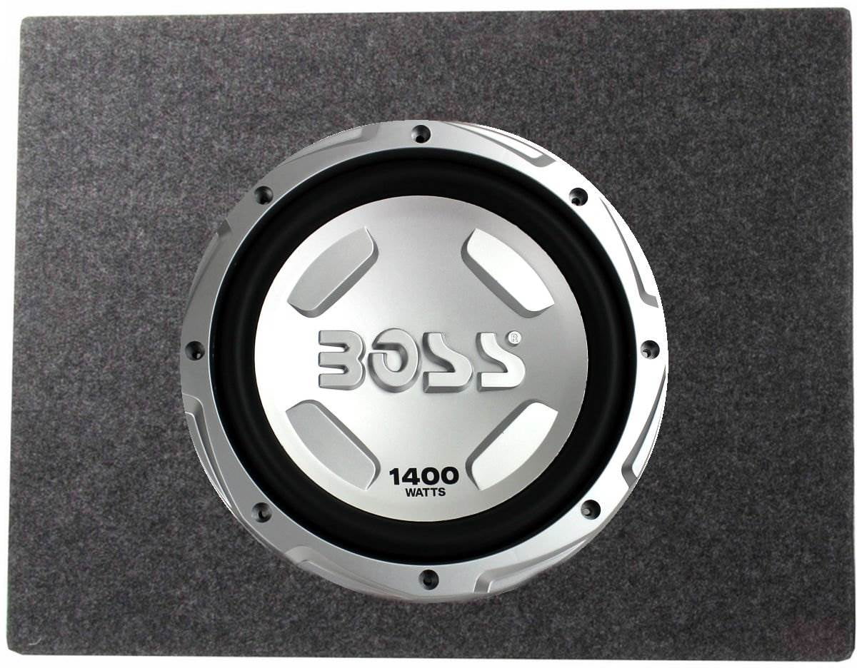 Boss Chaos 12" 1400 Watt Power Subwoofer 4 Ohm and 12" Sealed Sub Box ...