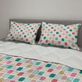 Abstract Comforter & Sham Bedding Set, Repetitive Colorful Squircles ...