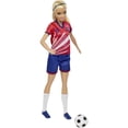 Barbie Soccer Player Doll, Blonde, #9 Jersey, Soccer Ball, Cleats ...