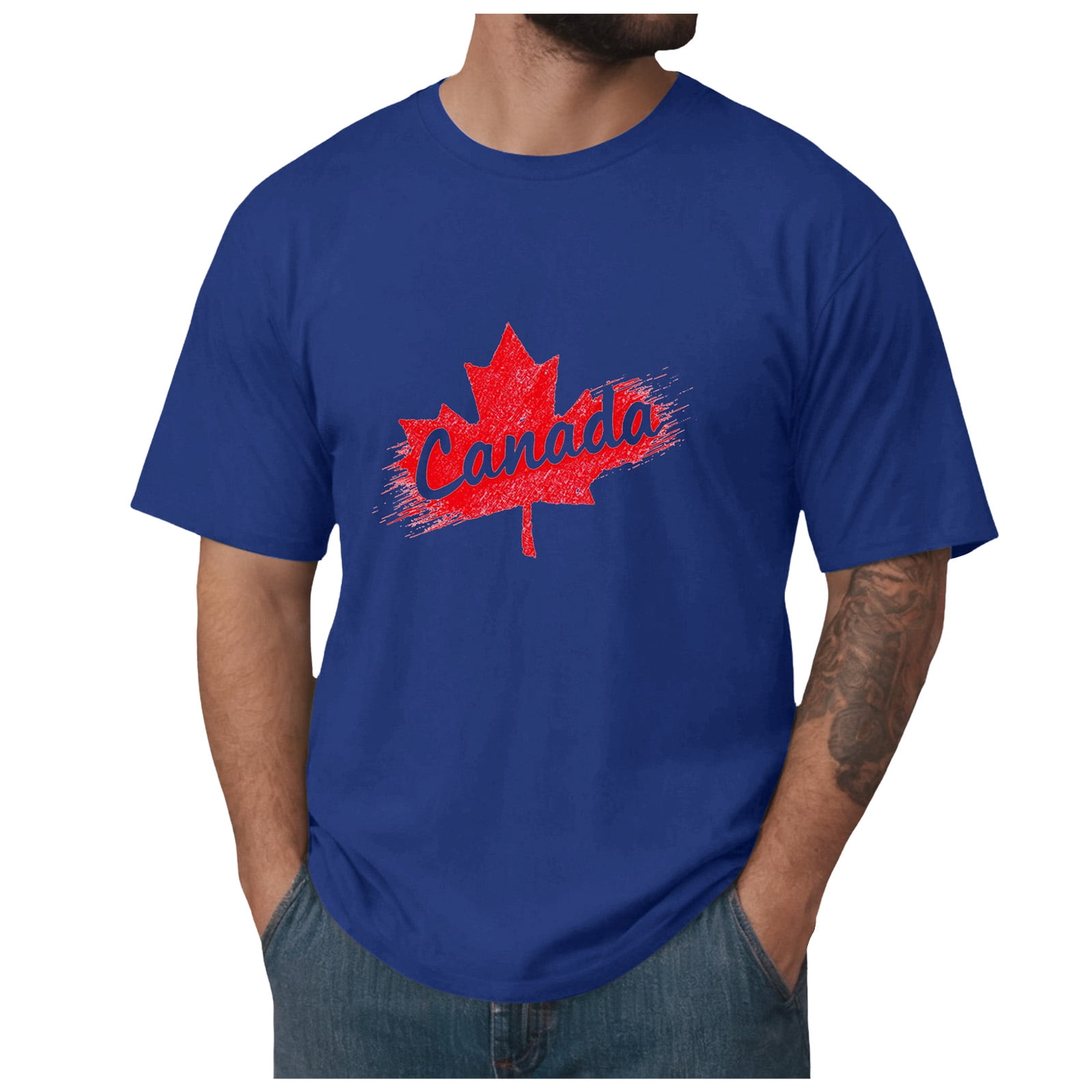 Click here for Ramiter Canadian Flag T-Shirt Canada Pride Maple L... prices