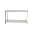 Design Ideas MeshWorks 2-Tier Metal Storage Shelving Unit Rack, Silver ...