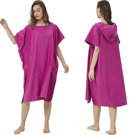 Adult Beach Quick Drying Cape Microfiber Double Sided Fleece Beach ...