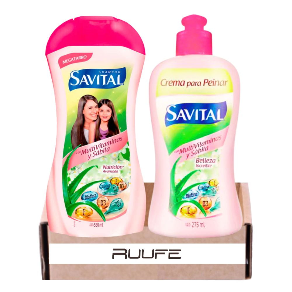 RUUFE Aloe Vera multivitamin shampoo & styling cream (2 pack) savital ...