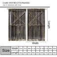 Rustic Barn Door Curtains Wooden Board Plank Western Garage Gate ...