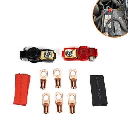 General Purpose Copper Column Head Battery Clip Set for Car Battery ...