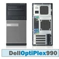 Restored DELL Optiplex 990 Tower Computer PC, Intel Quad-Core i7, 512GB ...