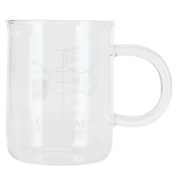 Caffeine Beaker Mug Caffeine Molecule Mug, 450ML16 oz Borosilicate ...