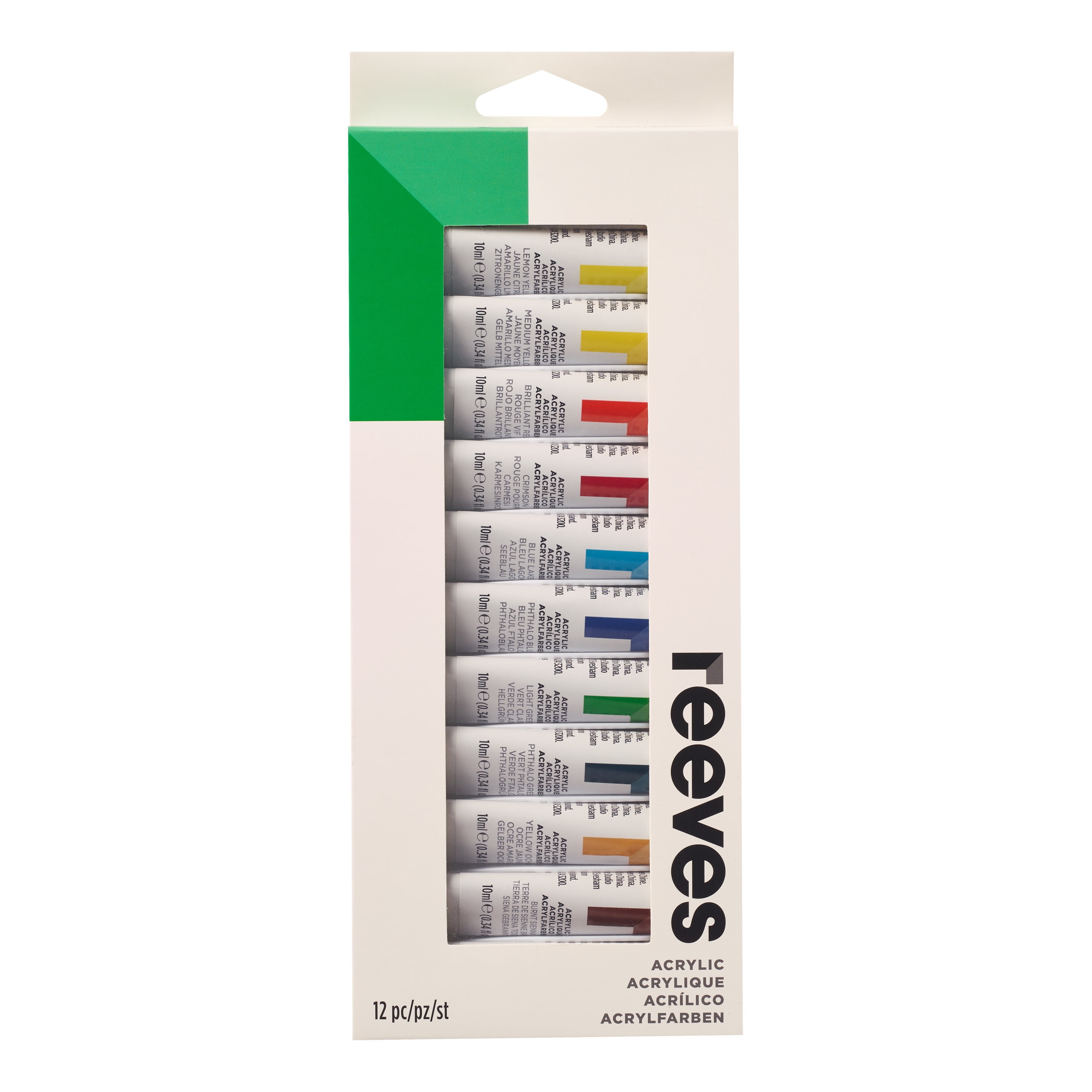 Reeves Acrylic Color Set, 12-Colors - Walmart.com