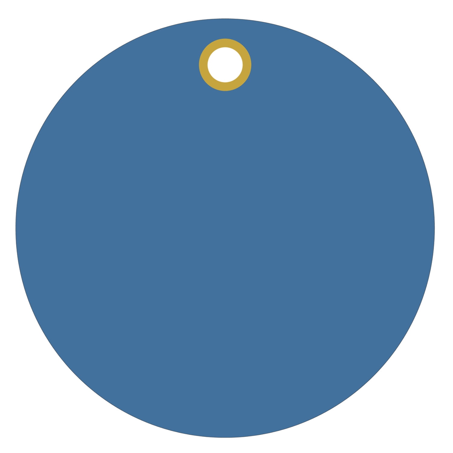 Dark Blue Plastic 3 inch Circle Tags metal eyelet 100/order (15pt ...