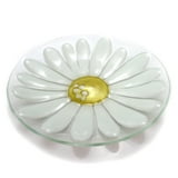 Tabletop Daisy Plate Glass Glass Fusion Lori Siebert 20131117 - Walmart.com
