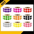 Colored Dots Sticker Circles Color Coding Labels Colorful Coding Label ...