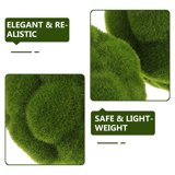 WORGEOUS 2 Pcs Artificial Moss for Planters Boxwood Balls Large ...