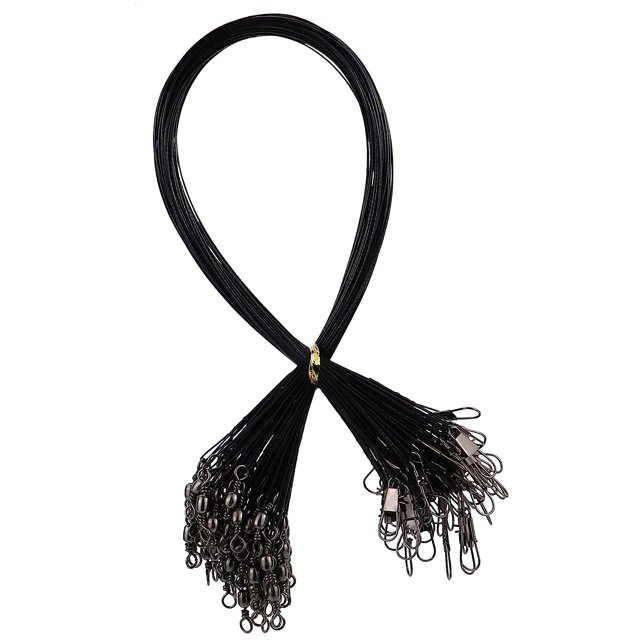 Holzlrgus Steel Leaders Fishing, Saltwater Leaders Wire with Swivels ...