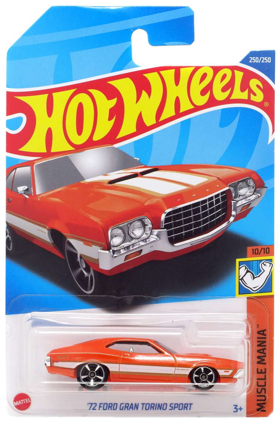 Hot Wheels Muscle Mania '72 Ford Gran Torino Sport Diecast Car ...