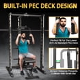 Mikolo Smith Machine Home Gym, Multi-Functional Power Rack with Pec ...