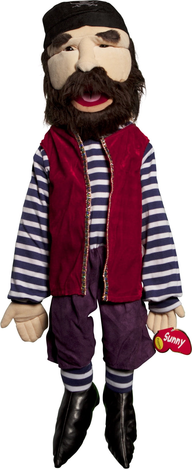 Sunny Toys GS2539 28 In. Pirate - Deck Hand, Sculpted Face Puppet ...