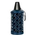 Mainstays Metal Table Torch Citronella Oil Lamp Blue Textured Finish ...