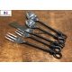Dining Cutlery Hand Forged Stainless Steel Flatware Cutlery For Family ...