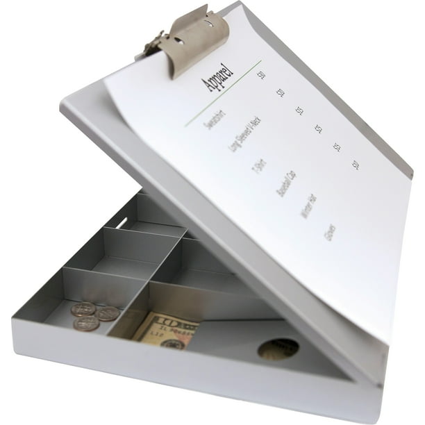 Saunders, SAU55100, Cash Box Clipboard, 1 Each, Aluminum - Walmart.com