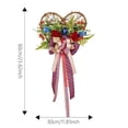 4th of July Theme Decorations - 23.62in Red White Blue Heart Door ...
