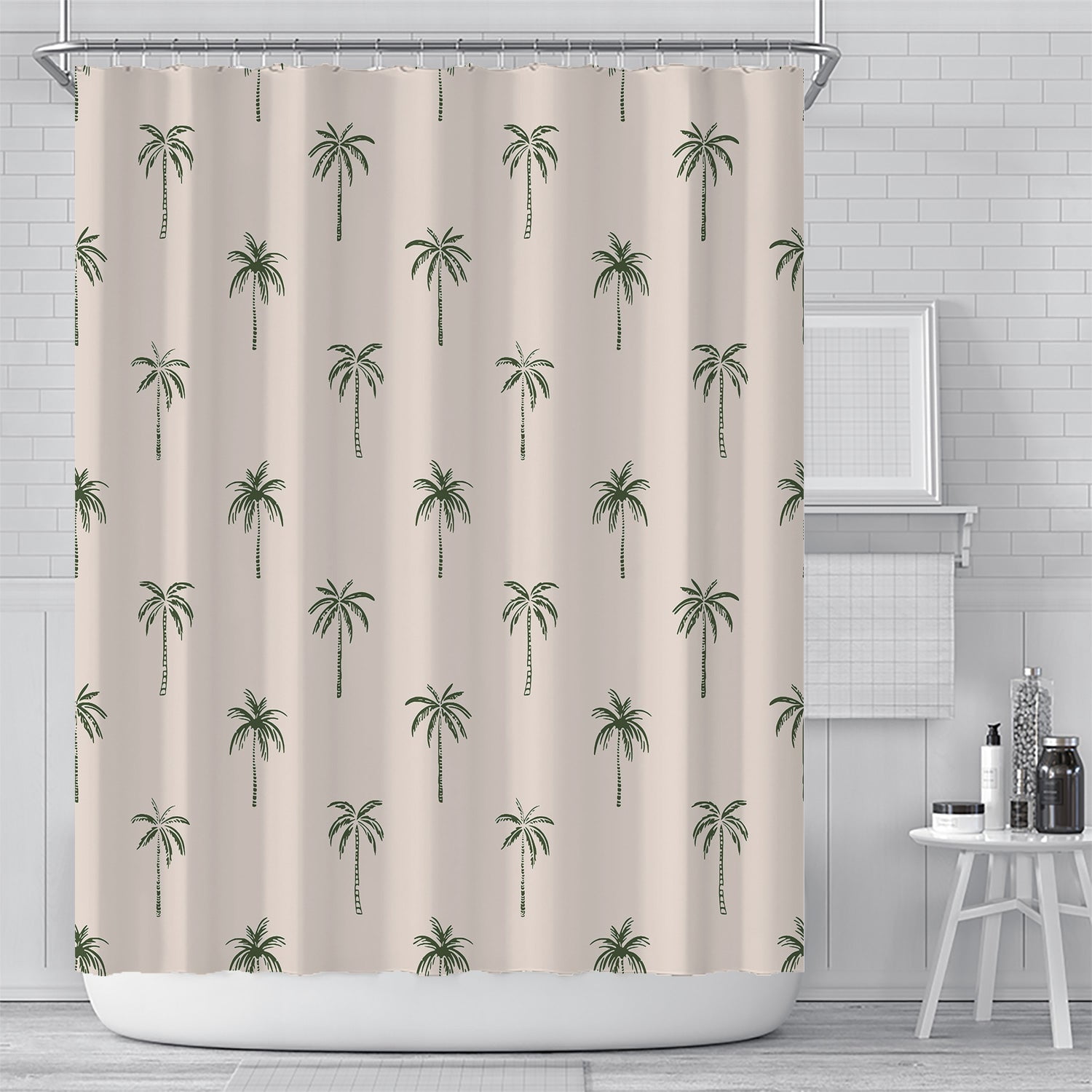 Click here for Pandaco Palm Trees Fabric Shower Curtain (180cm X... prices