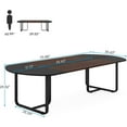 Tribesigns 6FT Oval Conference Table, 70.86D x 35.43W x 29.53H Inches ...