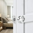 Double Sided Recessed Door Lock with Rotating Handle None Key Need ...