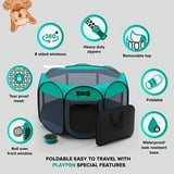 Ruff 'n Ruffus Portable & Collapsible Indoor Puppy Pen | Playpen with ...