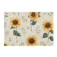BZSMCE Sunflower Light Yellow Background Pattern Pattern 2-Piece Non ...