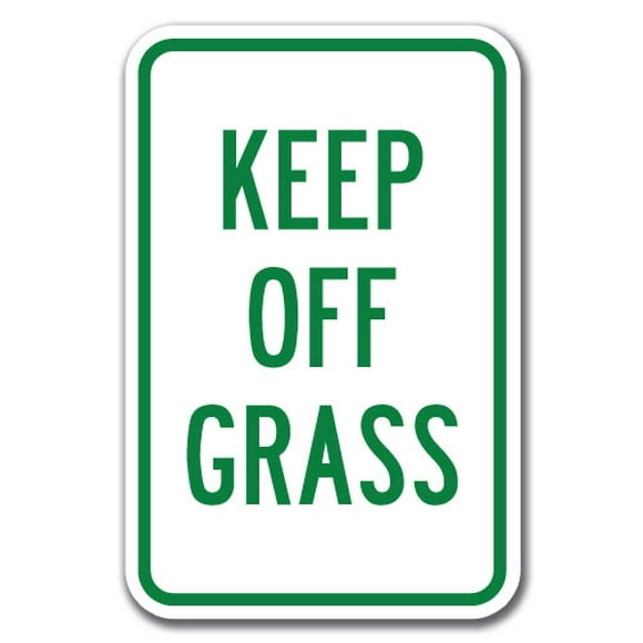 Keep Off Grass Sign