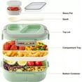 LIDUI-Adults Bento Lunch Box,Salad Container Large 43oz Salad Bowl ...
