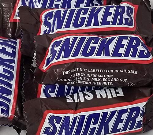 Snickers Fun Size, Chocolate Bar, Pack of 2 pounds bag - Walmart.com