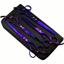 Dog Grooming Scissors Kit, Professional Pet Hair Cutting Shears Set ...