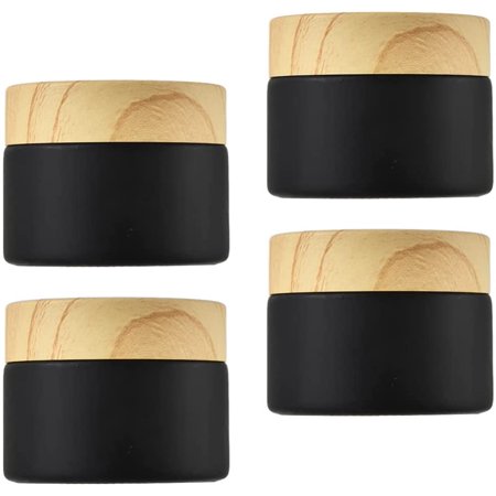 HISRFO 4Pcs 50g Cosmetic Cream Jar Bottle Glass Face Cream Box Pot ...