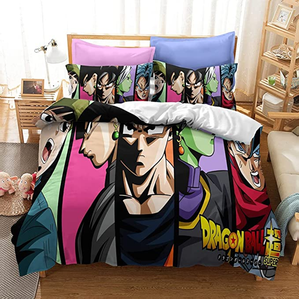 Anime Bedding Bed Set Manga Dragon Ball Z Goku Saiyan Vegeta 3d Printed