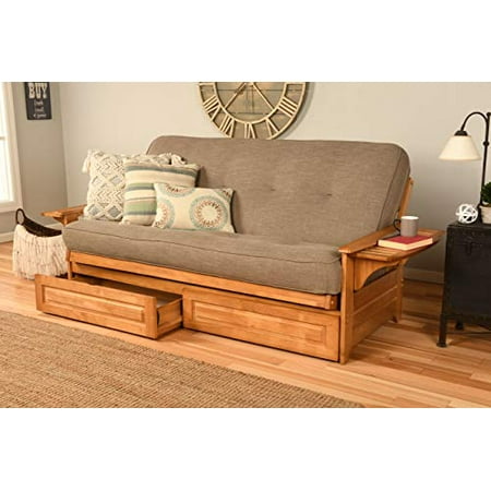 Kodiak Furniture Phoenix Full Size Futon in Butternut Finish with ...