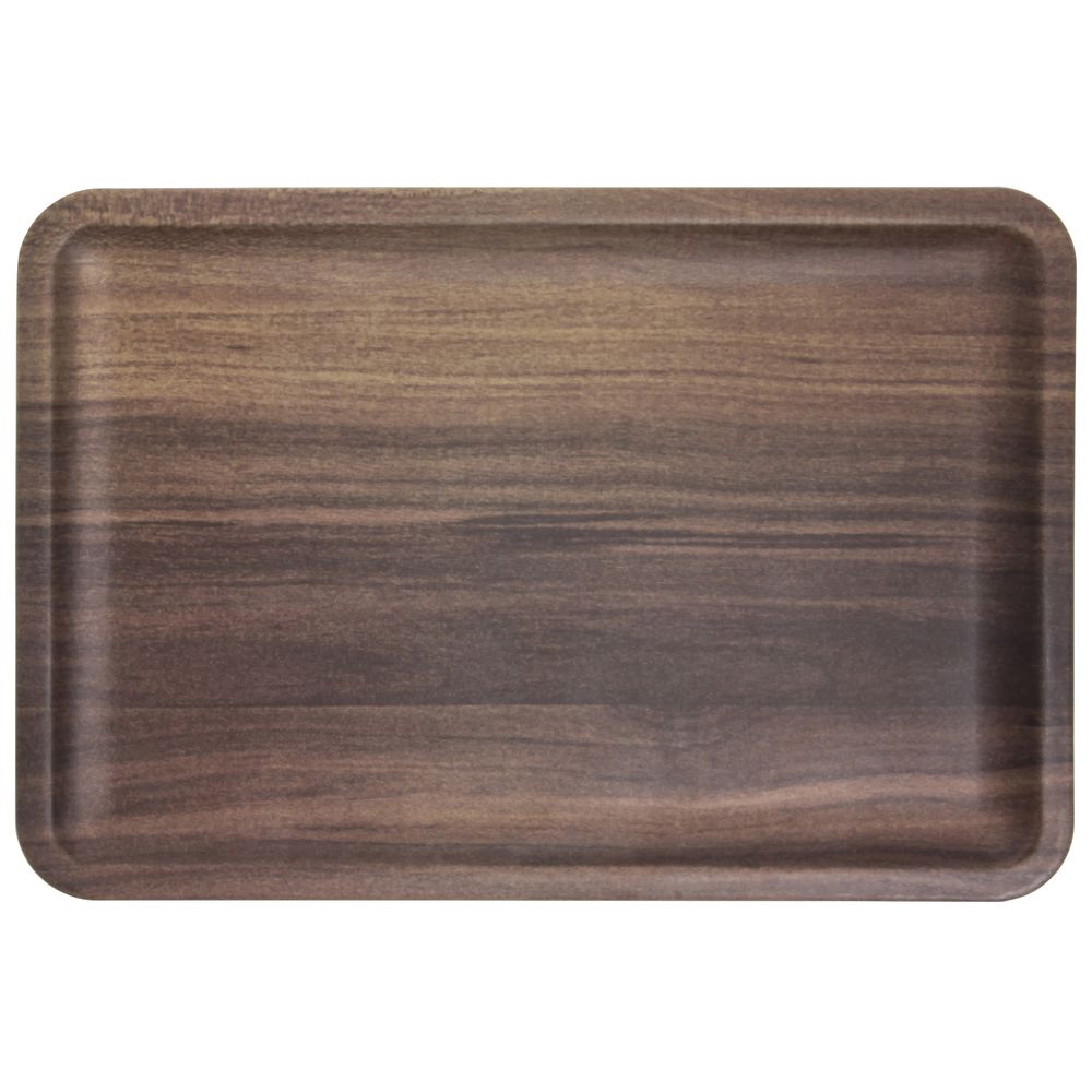 Hubert Faux Wood Rectangular Platter With Acacia Finish - 13 1/2"L x 9 ...