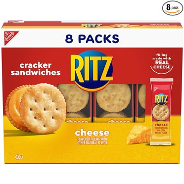 RITZ Bits Mini Cheese Sandwich Crackers, 8.8 oz - Walmart.com