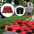 EasyGoProducts Giant Checkers Game – Indoor Outdoor – Family Game ...