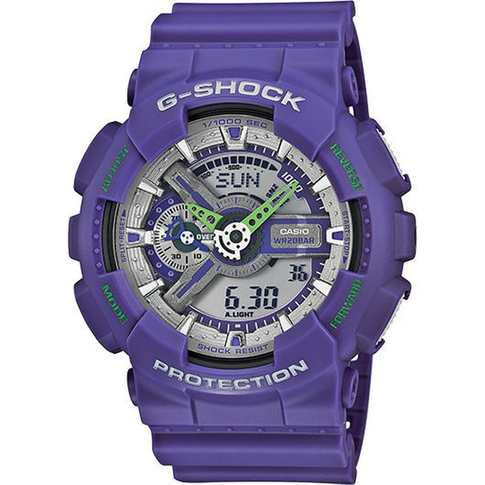 Casio - Purple G-Shock Ana-Digi XL World Time Watch GA110DN-6A ...
